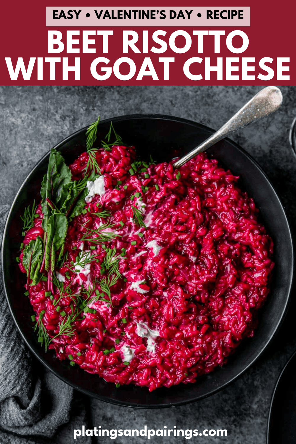 Beet Risotto with Goat Cheese (Creamy + Delicious!)