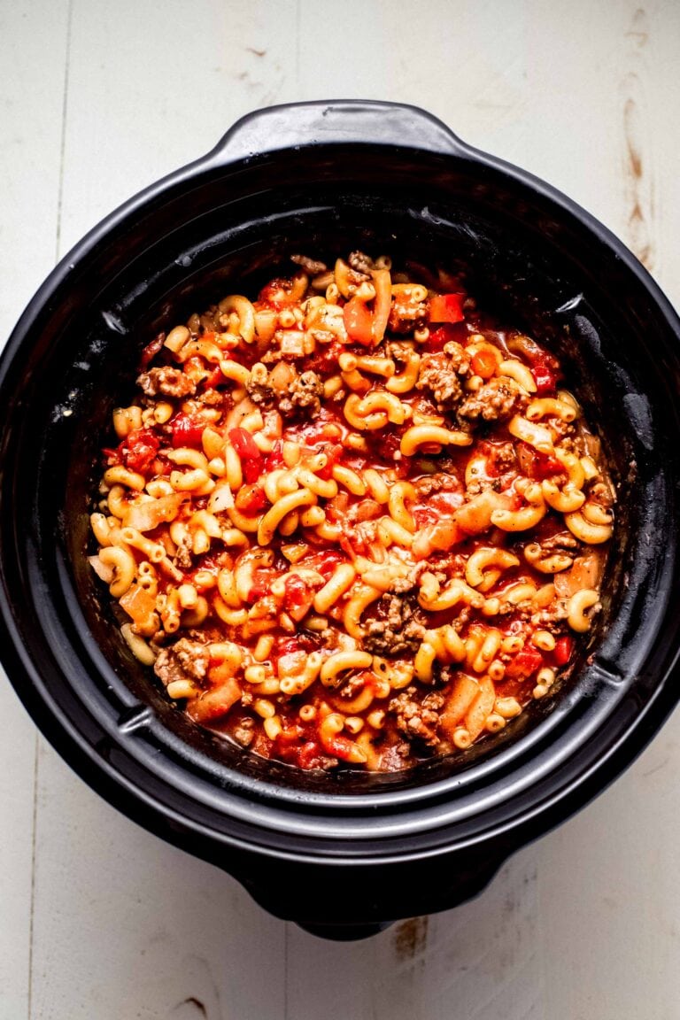 Slow Cooker Goulash Recipe (Easy to Prep Ahead!) - Platings + Pairings
