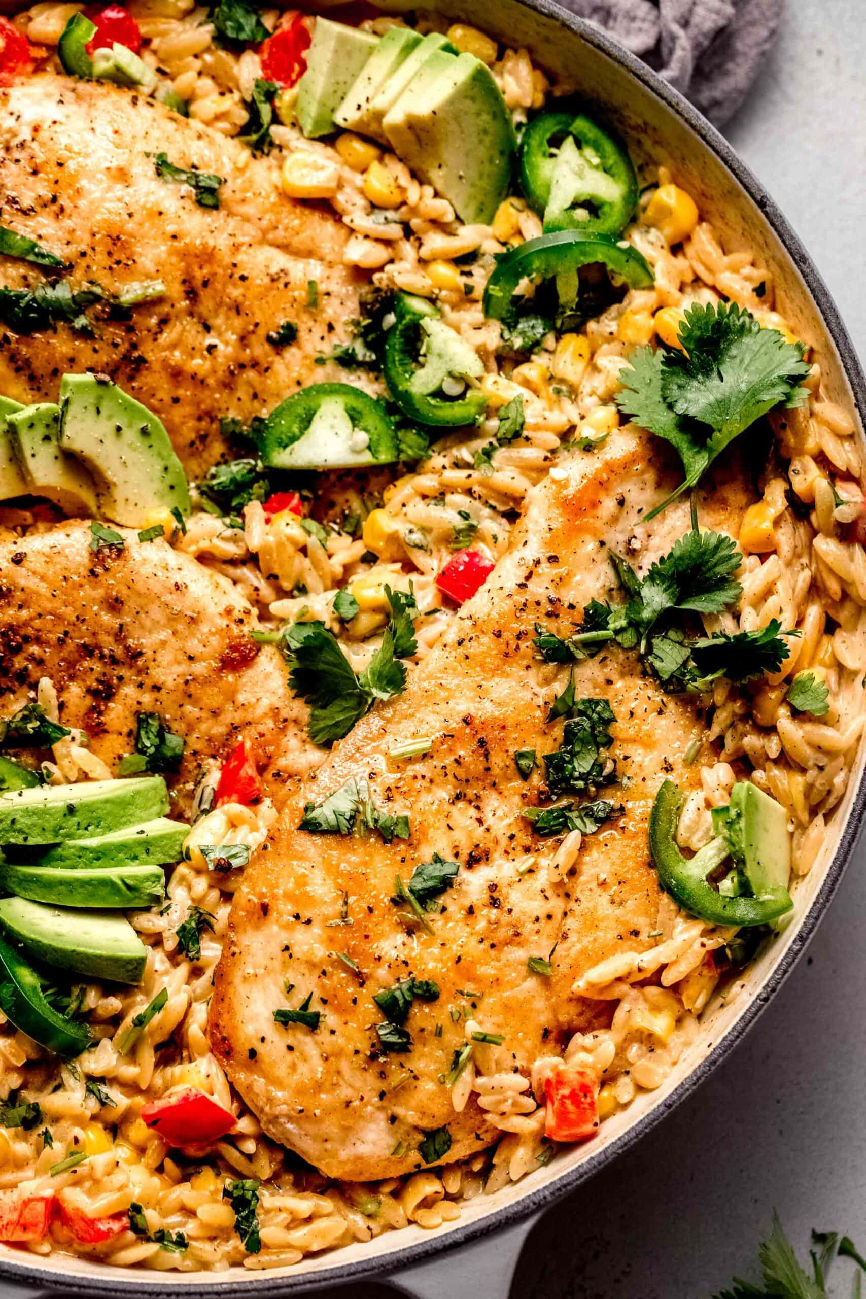 Creamy Cajun Chicken Orzo - Platings + Pairings