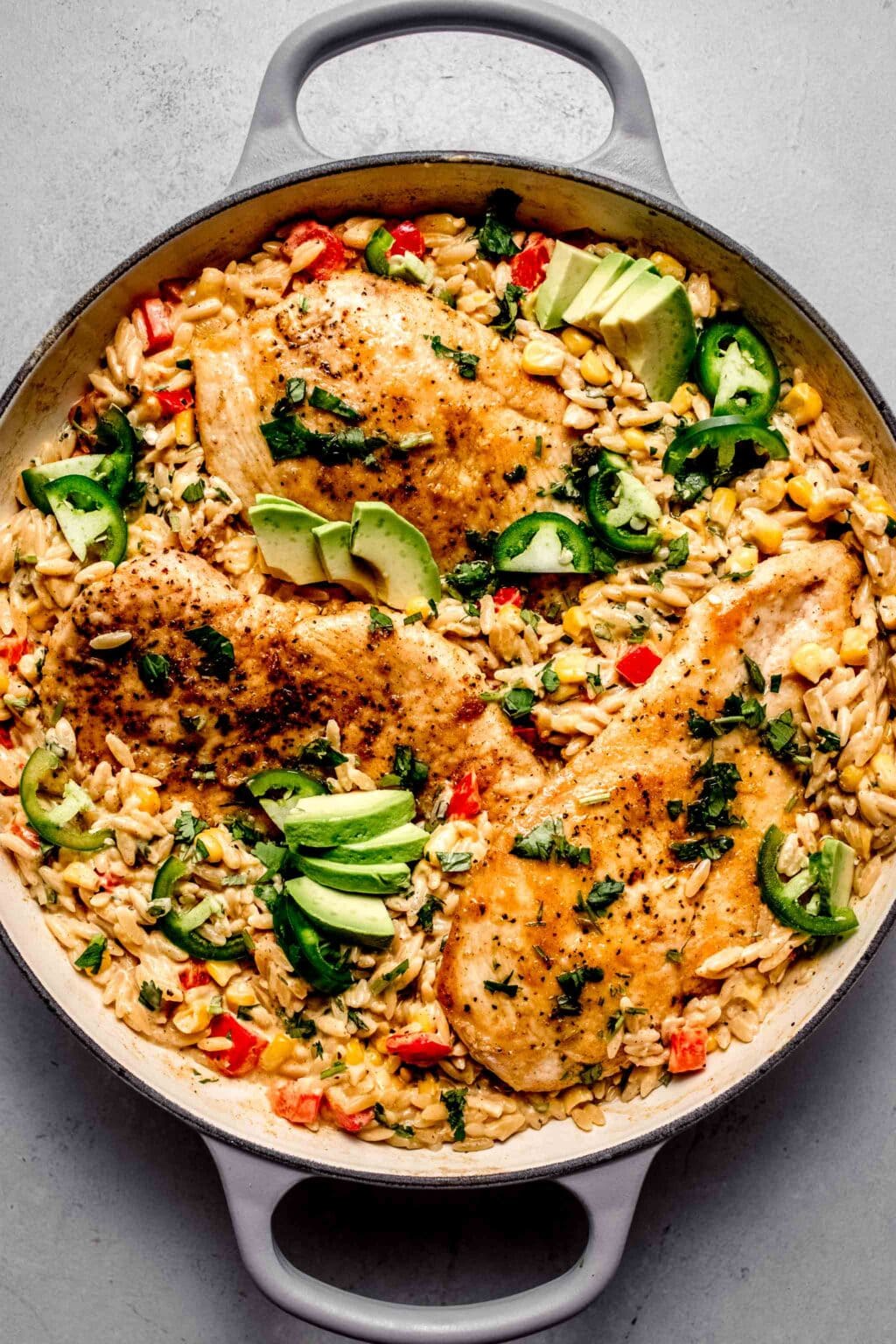 Creamy Cajun Chicken Orzo - Platings + Pairings