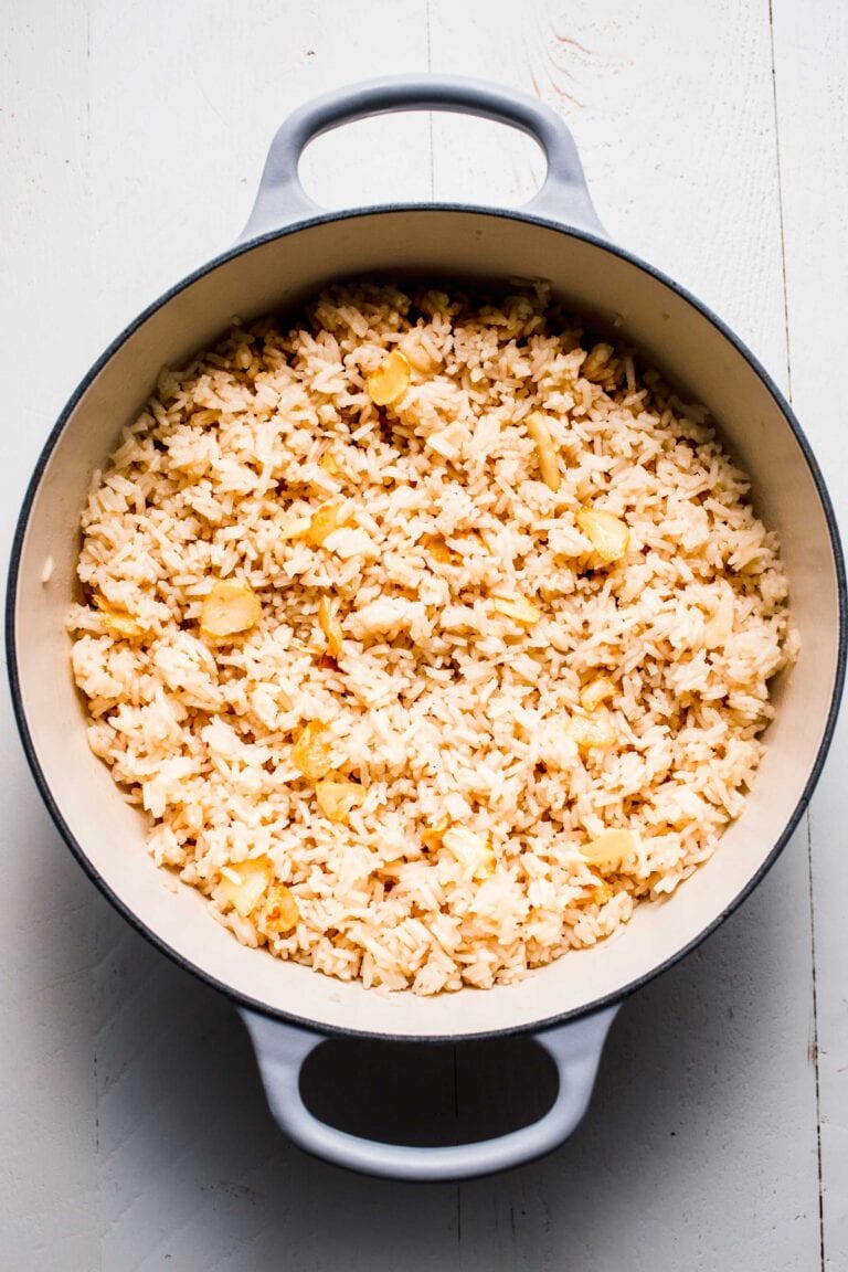 Easy Garlic Butter Rice Recipe (Flavor Packed!!)