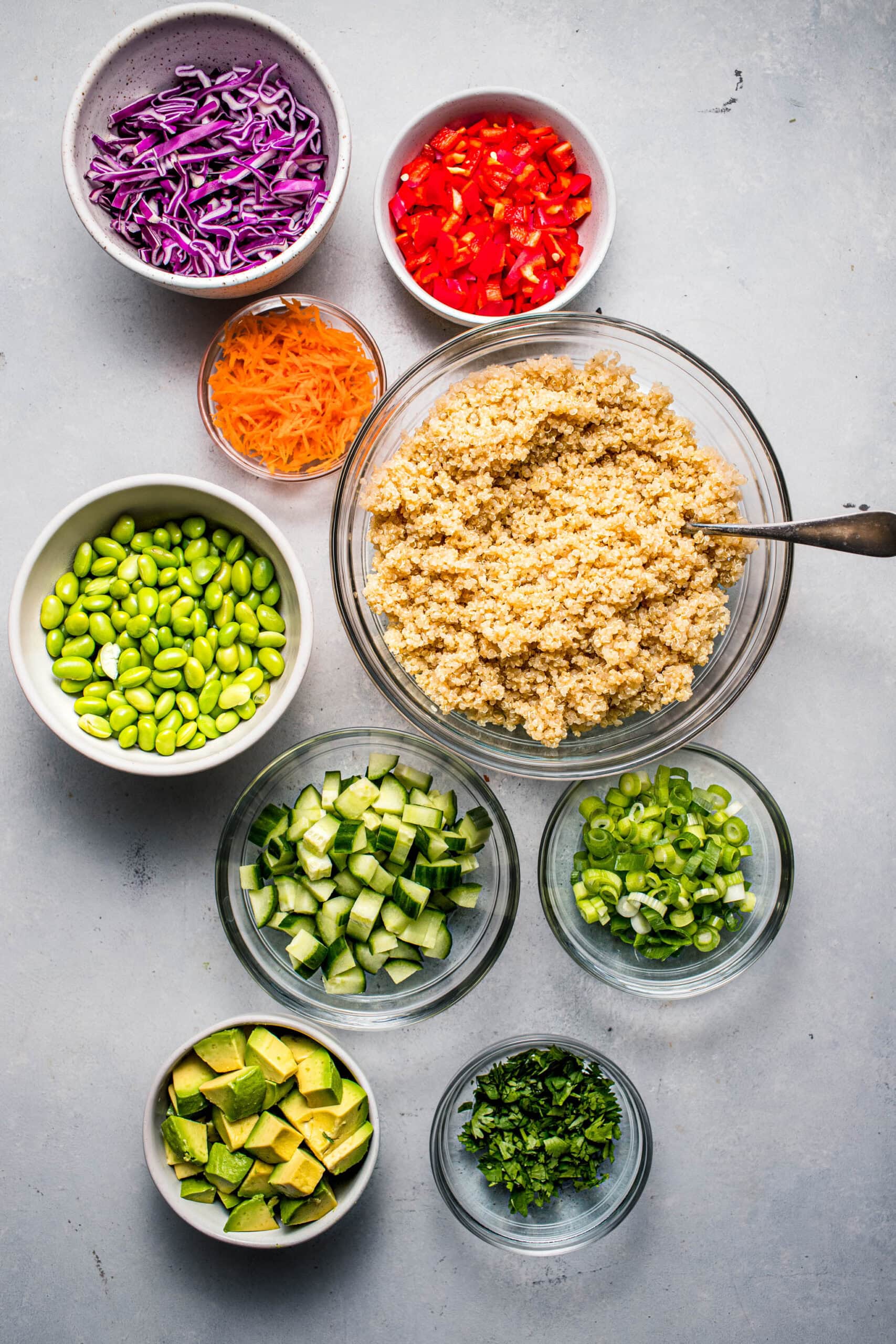 Asian Quinoa Salad with Tangy Vinaigrette