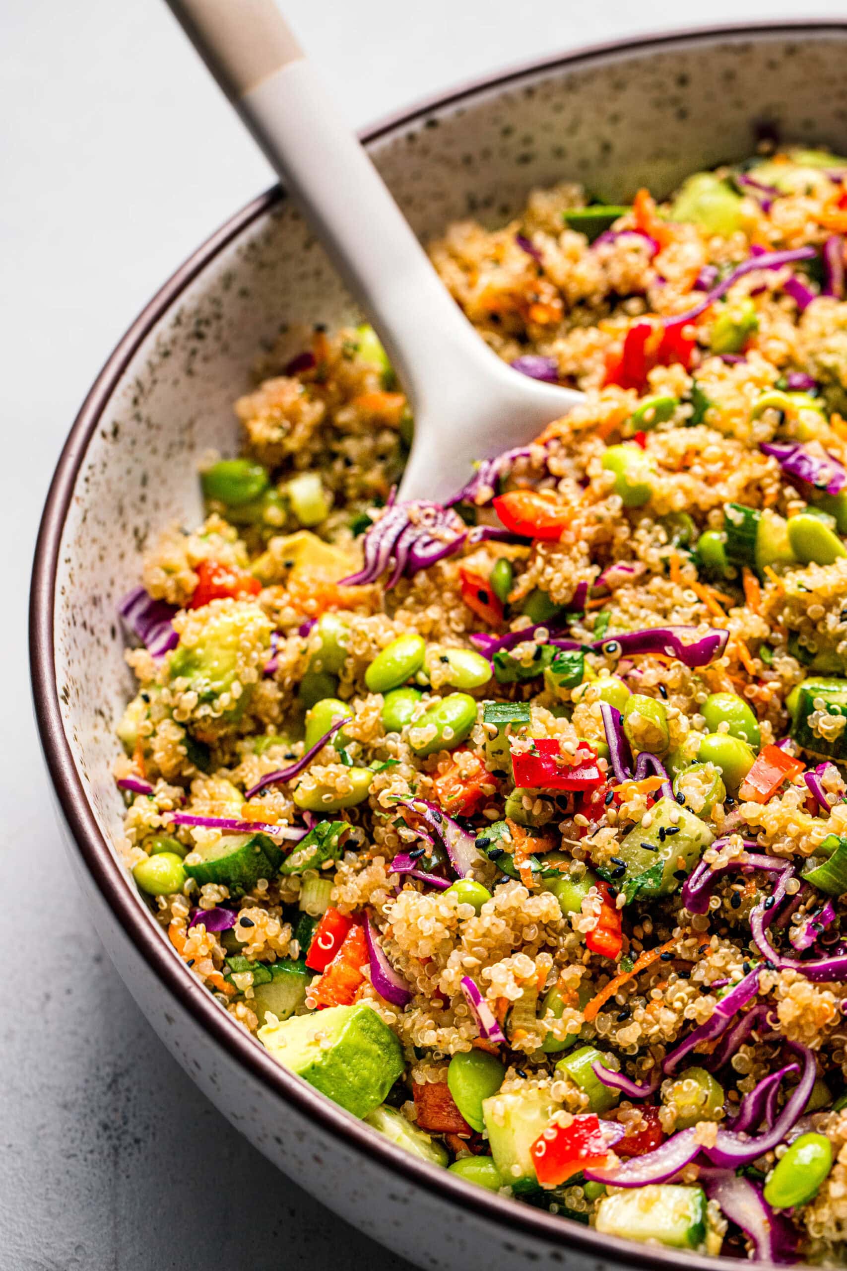 Asian Quinoa Salad with Tangy Vinaigrette
