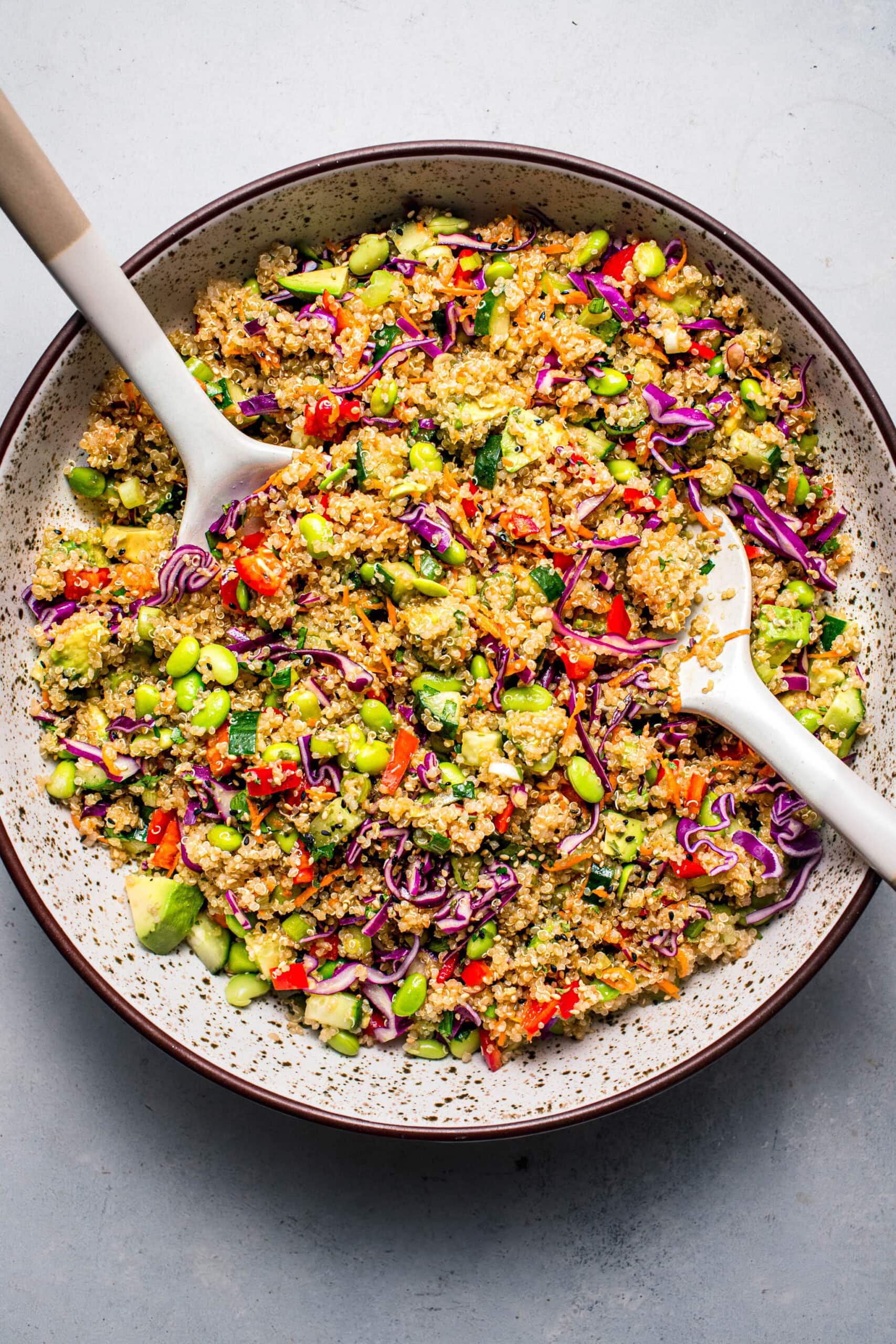 Asian Quinoa Salad with Tangy Vinaigrette
