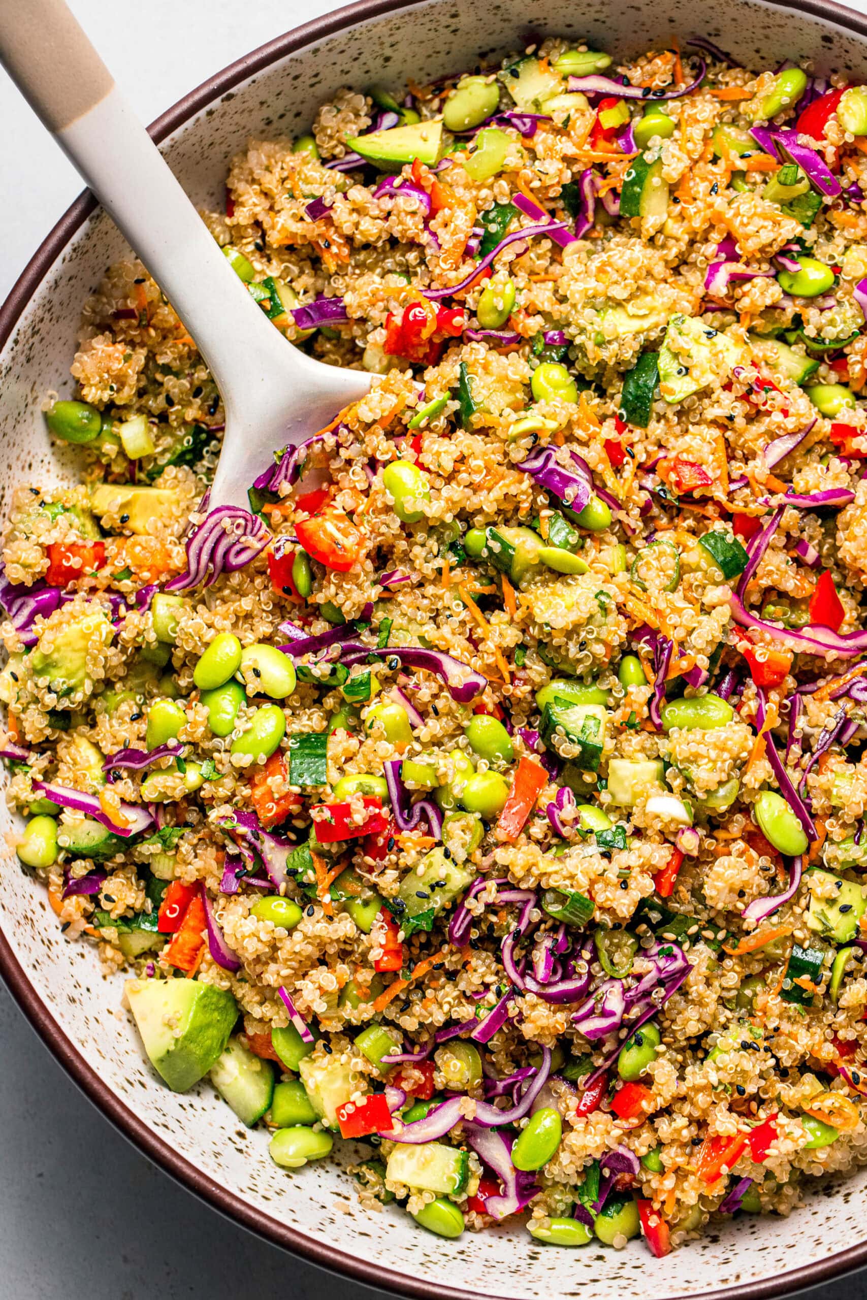 Asian Quinoa Salad with Tangy Vinaigrette