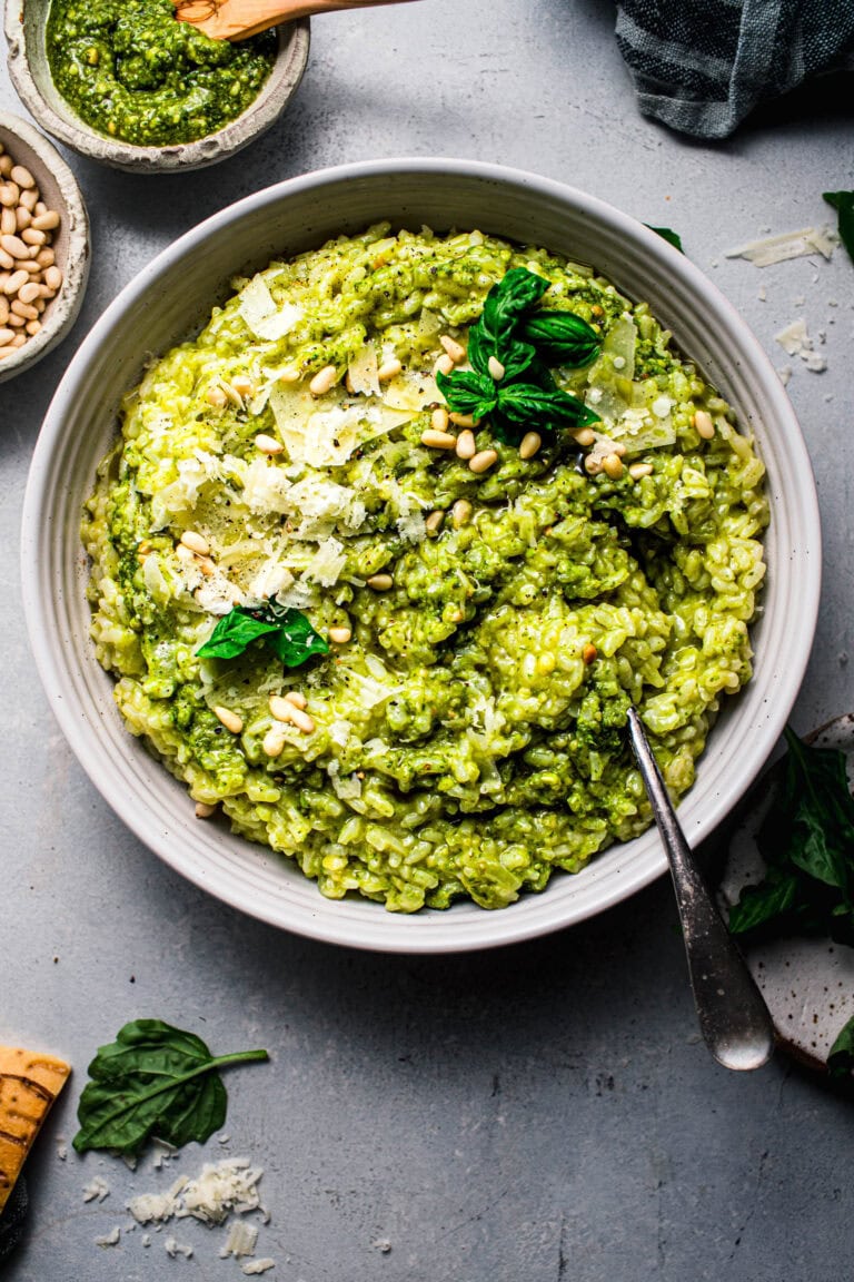 Creamy Pesto Risotto Recipe