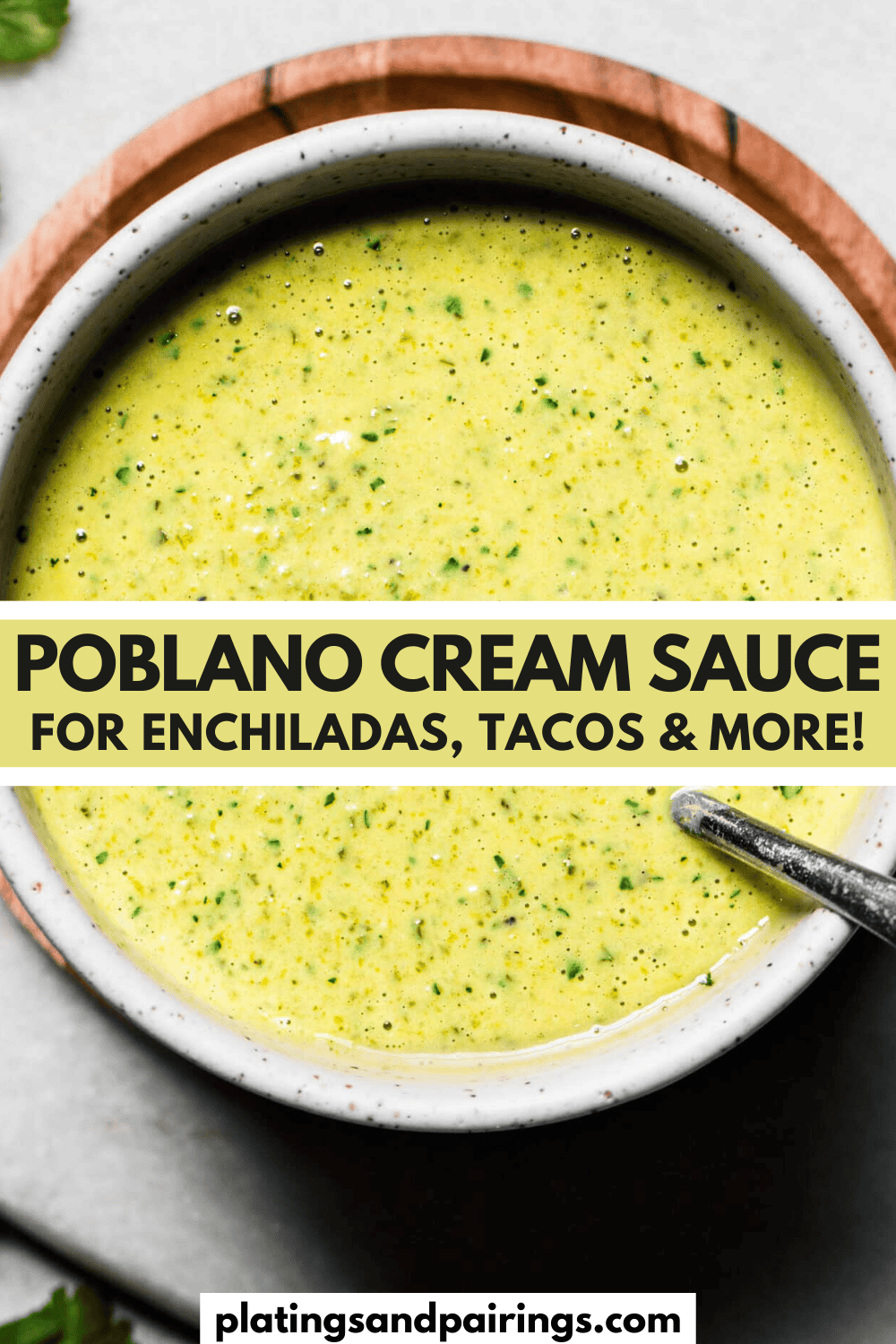 Roasted Poblano Cream Sauce (Easy & Delicious!)