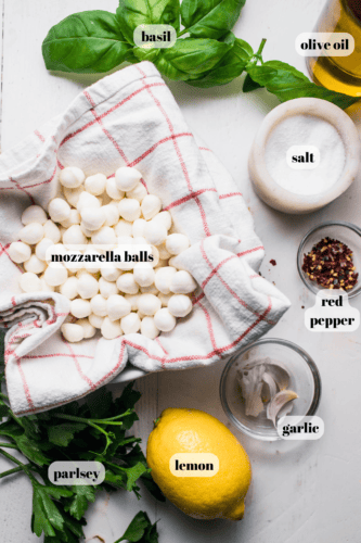 Olive Oil Marinated Mozzarella Balls (Make Ahead Appetizer)