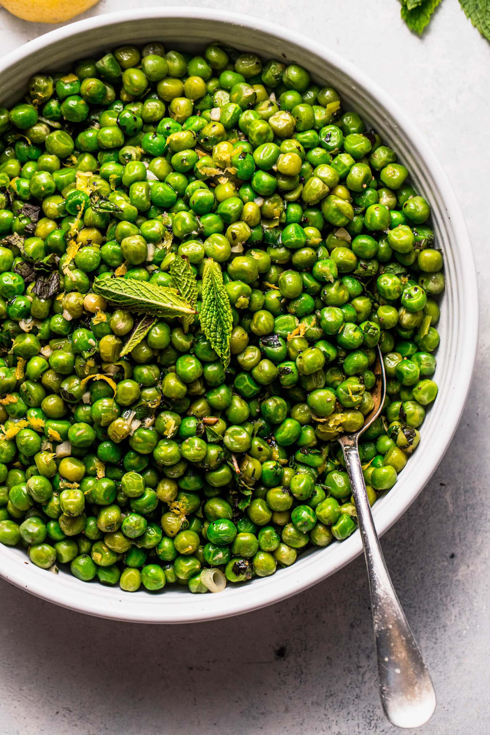 Easy Minted Peas - Platings + Pairings