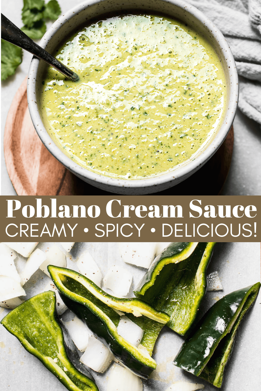 Poblano Cream Sauce - Platings + Pairings