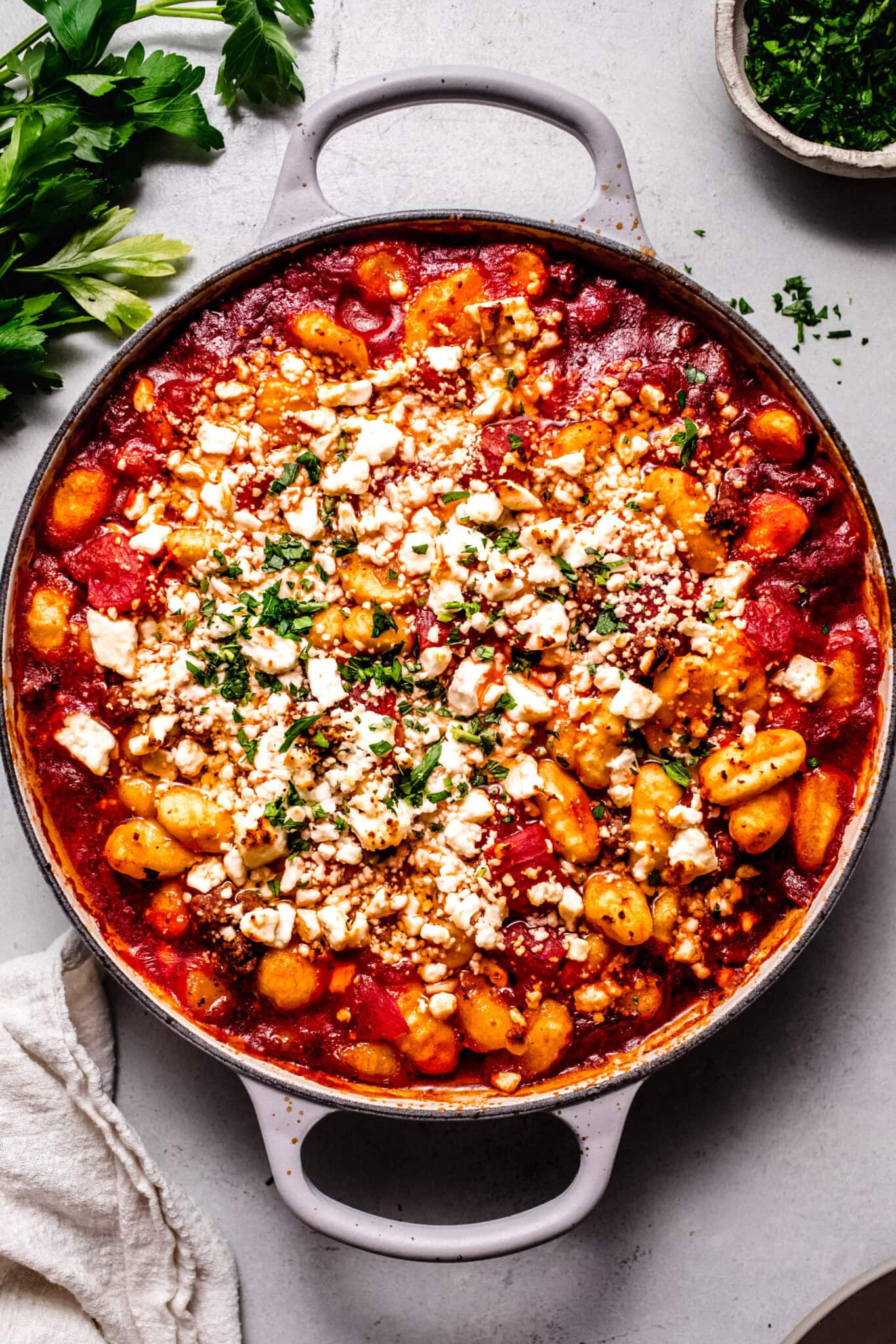 Lamb and Feta Gnocchi Bake – Creamy, Saucy & Delicious