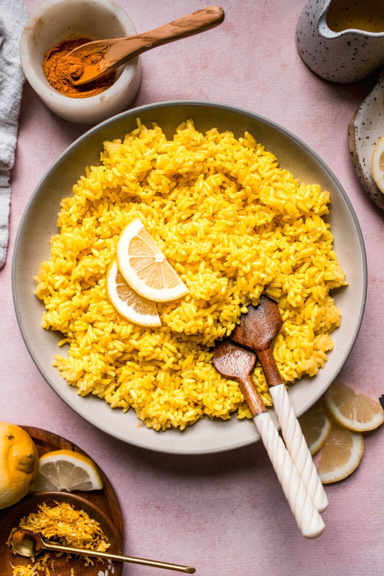 Greek Lemon Rice - Platings + Pairings