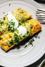 Creamy Poblano Chicken Enchiladas Recipe