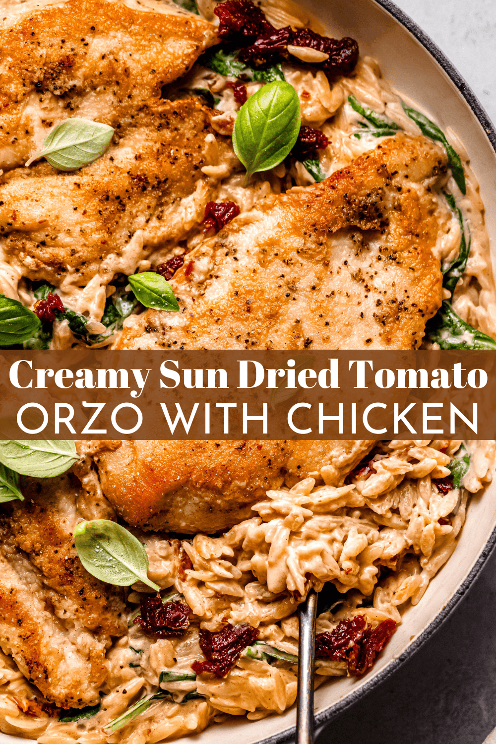 Sun Dried Tomato Chicken Orzo - Platings + Pairings
