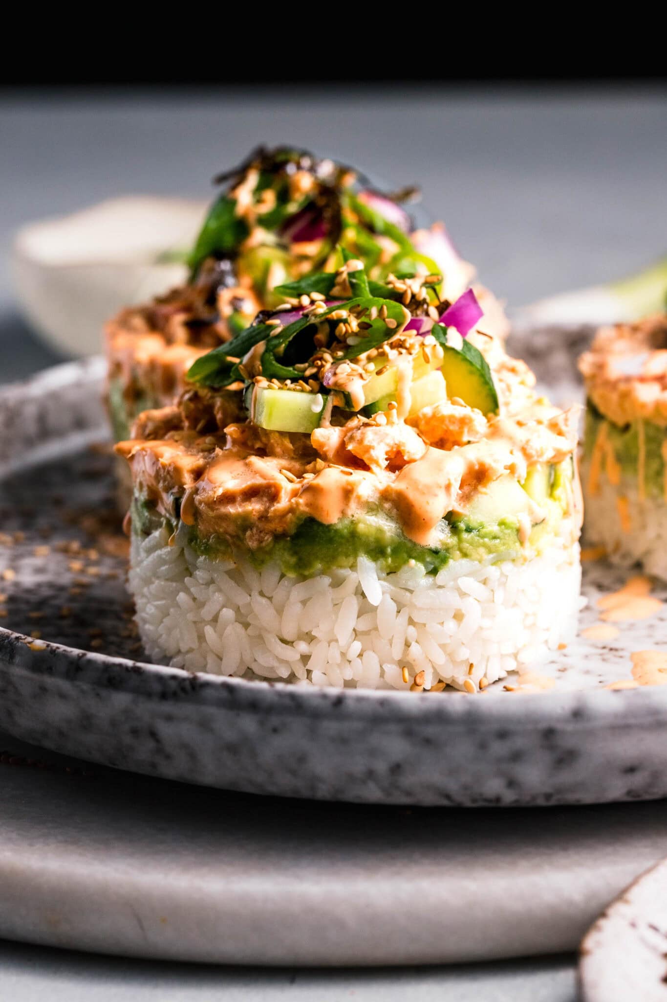 Spicy Tuna Sushi Stacks - Platings + Pairings