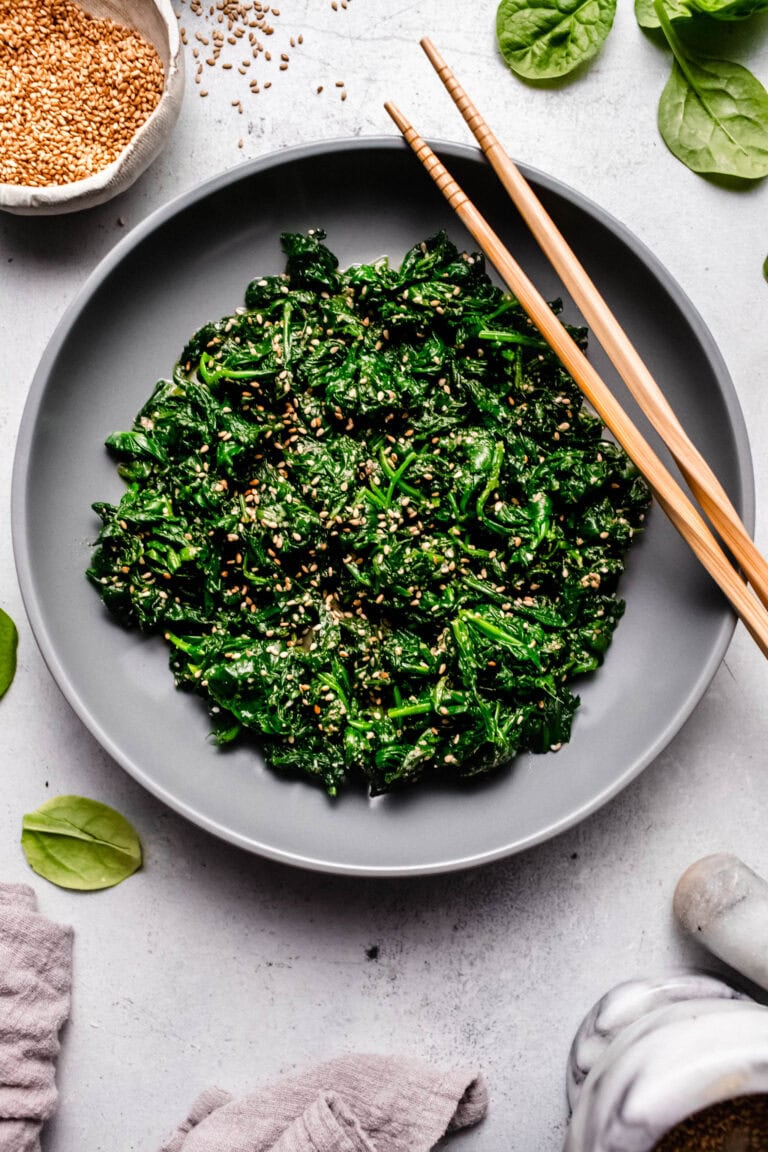 Japanese Spinach Salad - Platings + Pairings