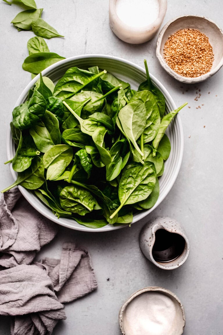 Japanese Spinach Salad - Platings + Pairings