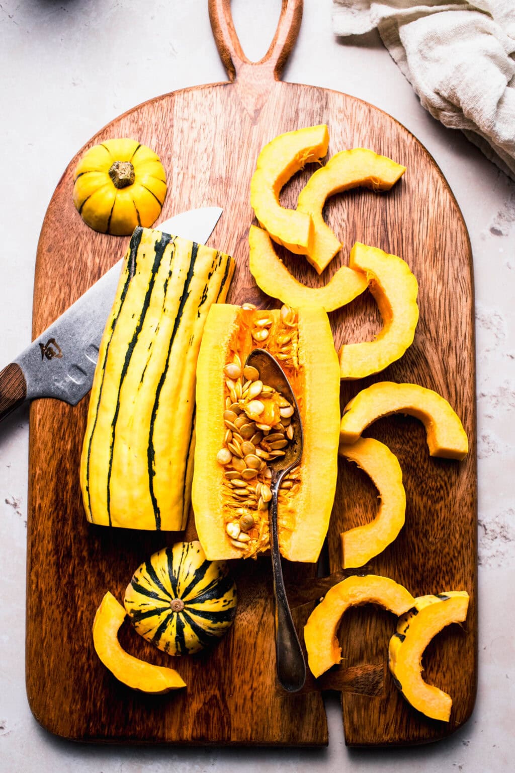 Roasted Parmesan Crusted Delicata Squash
