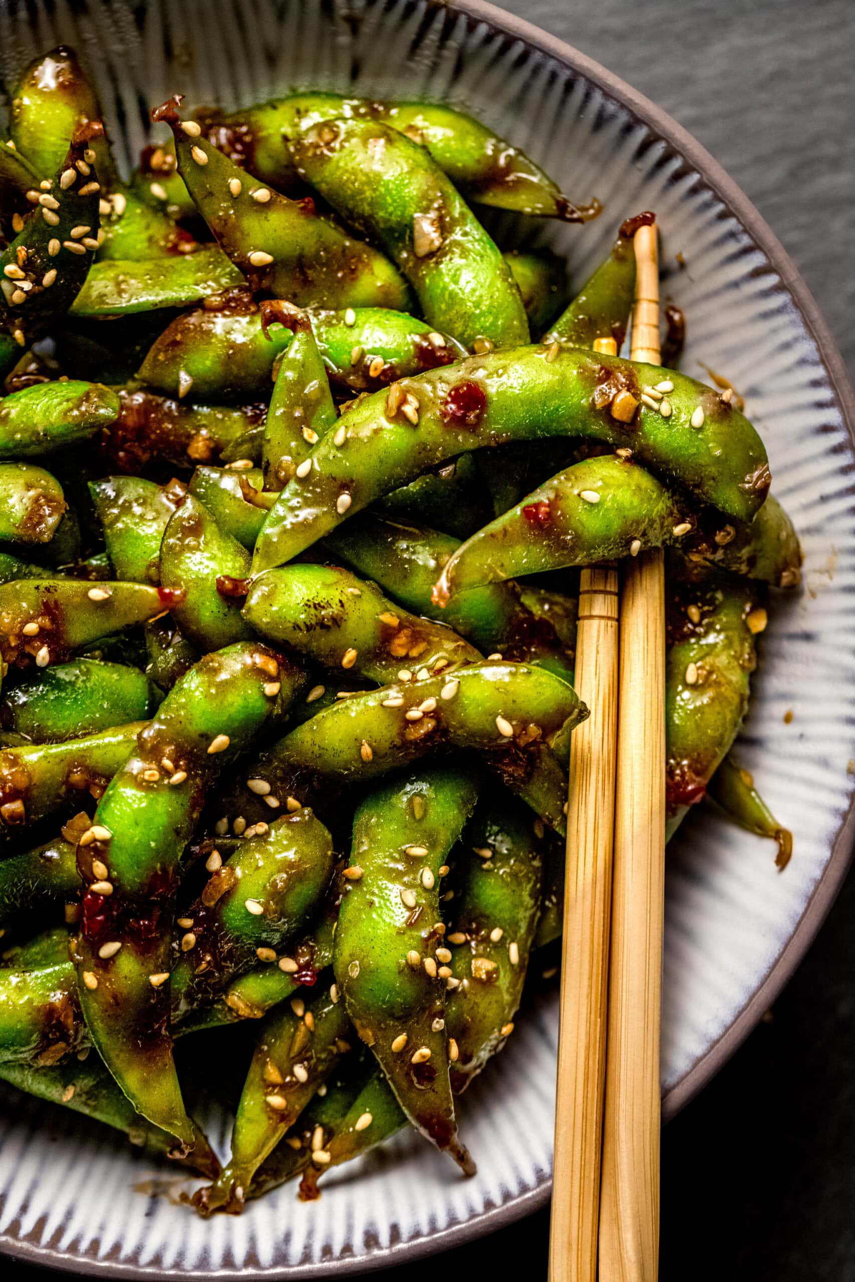 Spicy Edamame - Platings + Pairings