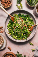 Snap Pea Salad with Tangy Lemon Vinaigrette & Crunchy Almonds