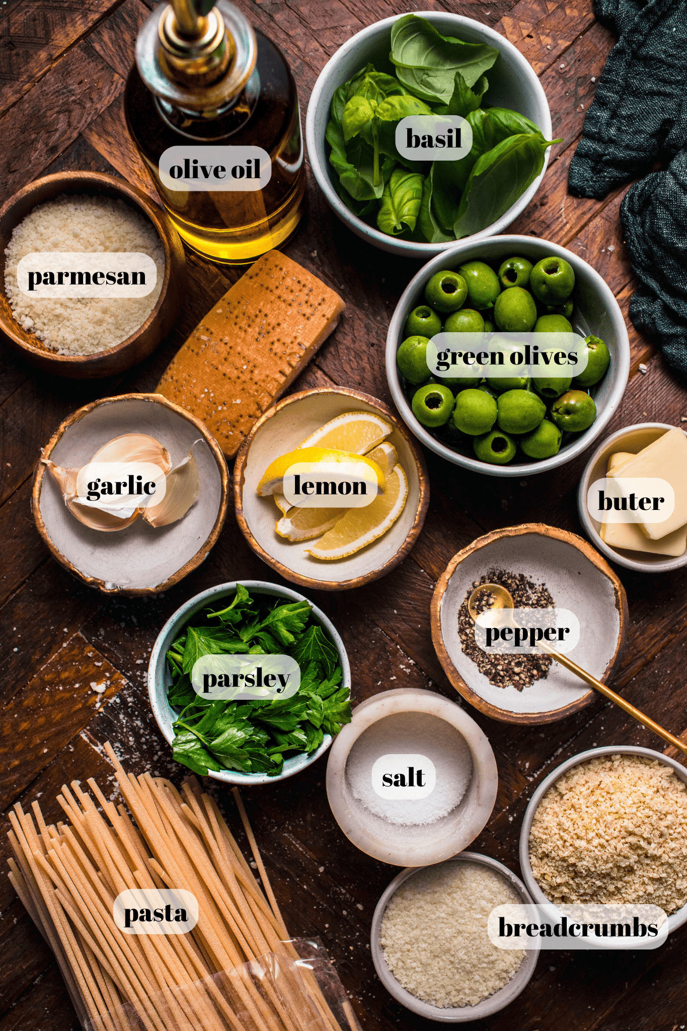 Pasta with Green Olives and Lemon Breadcrumbs (20-Minutes!)
