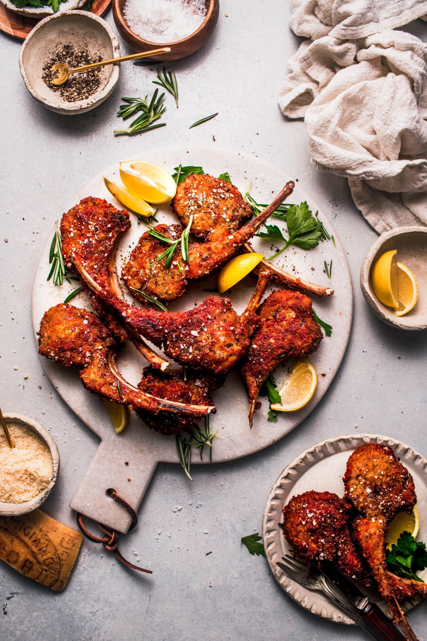 Crispy Parmesan Crusted Lamb Chops