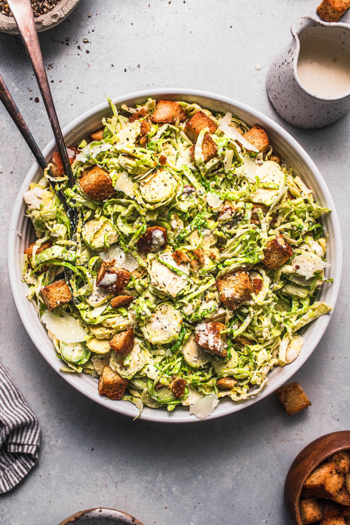Brussels Sprouts Caesar Salad