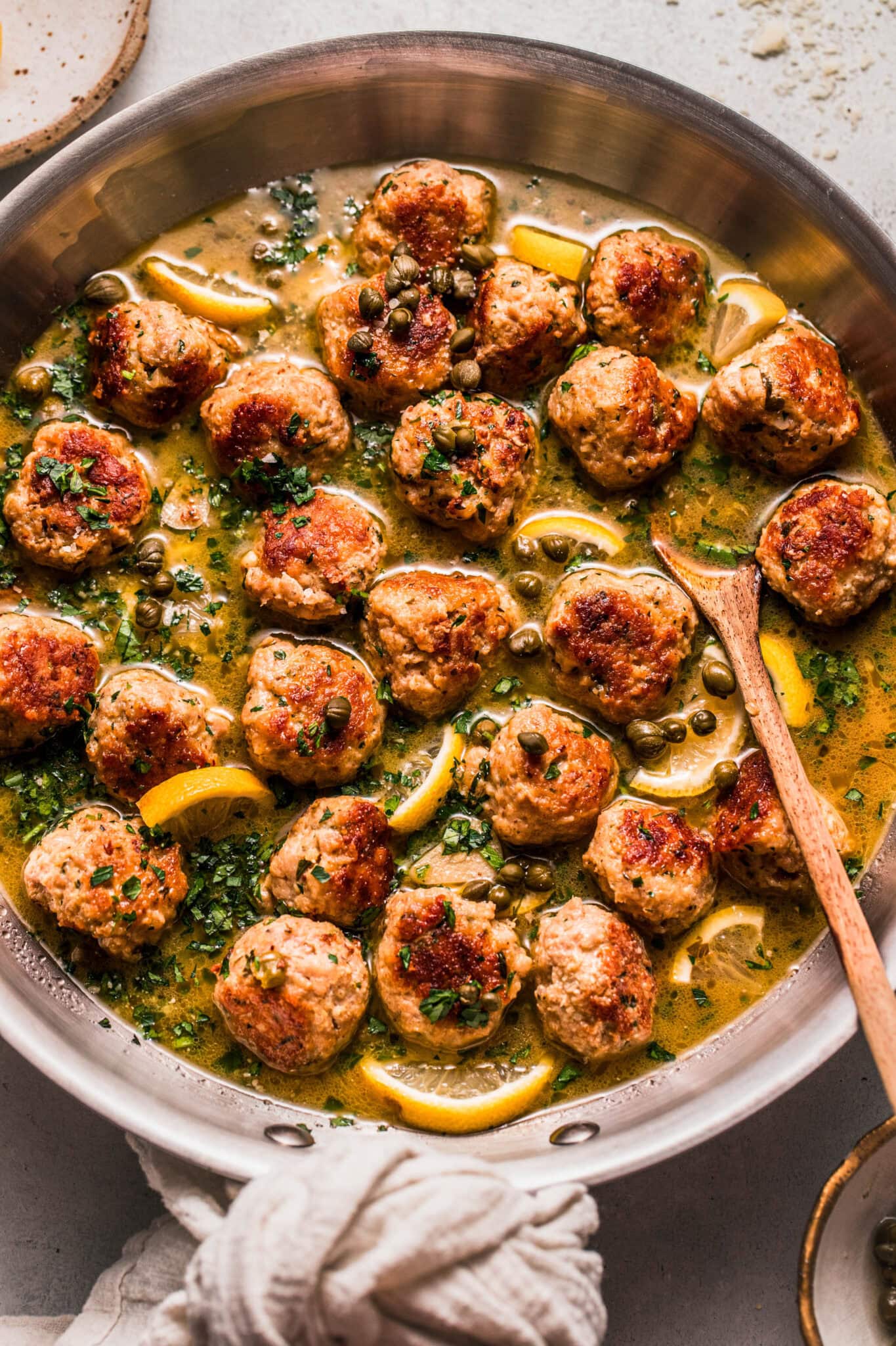 Chicken Piccata Meatballs