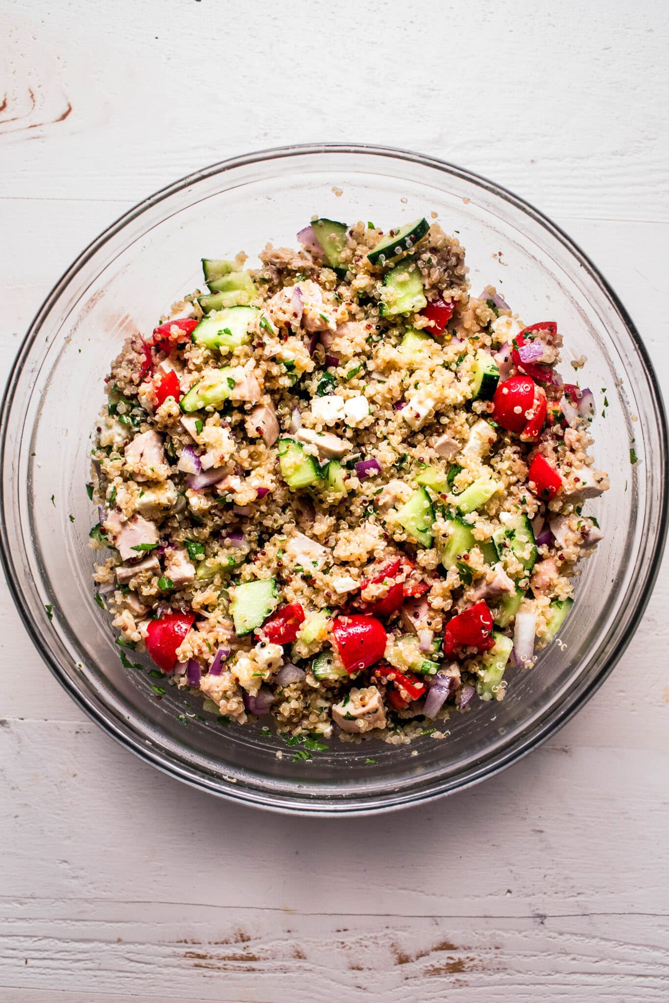 Greek Chicken Quinoa Salad