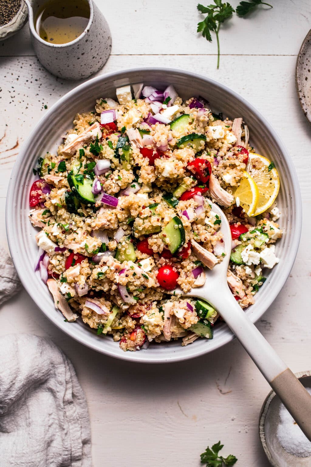 Greek Chicken Quinoa Salad