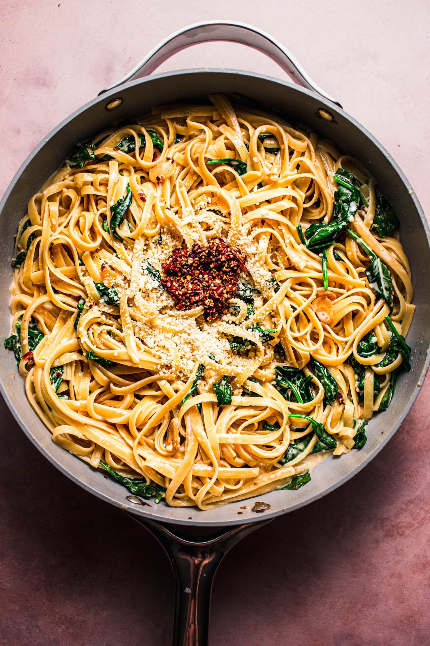 Chili Crisp Fettuccine Alfredo