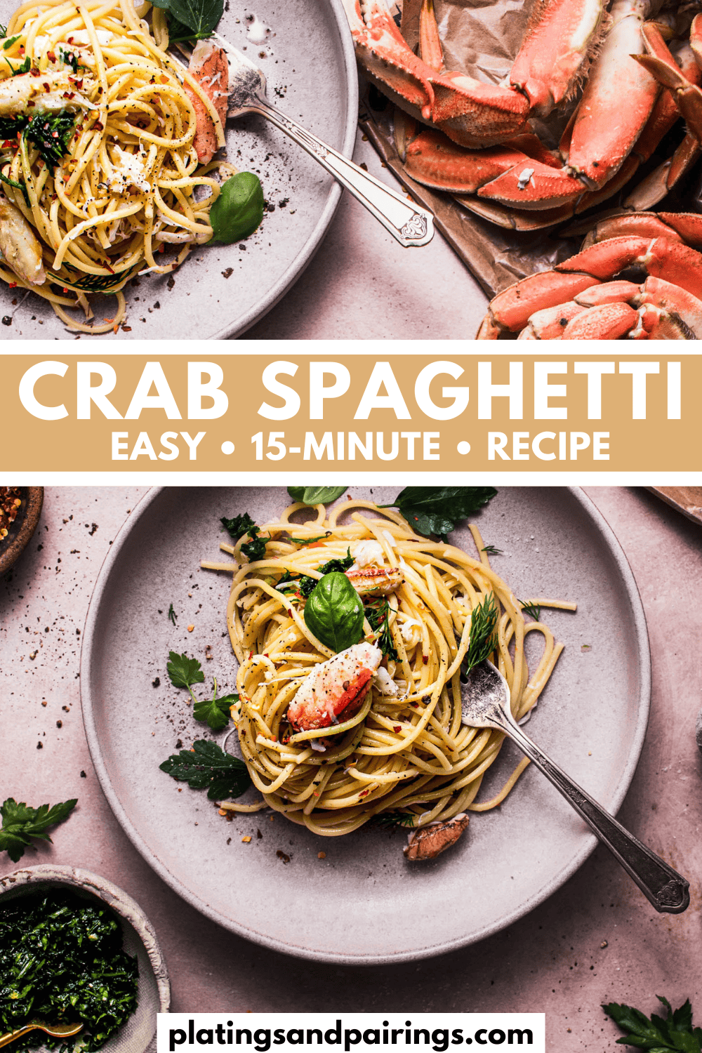 Easy Crab Spaghetti (15-Minute Recipe)