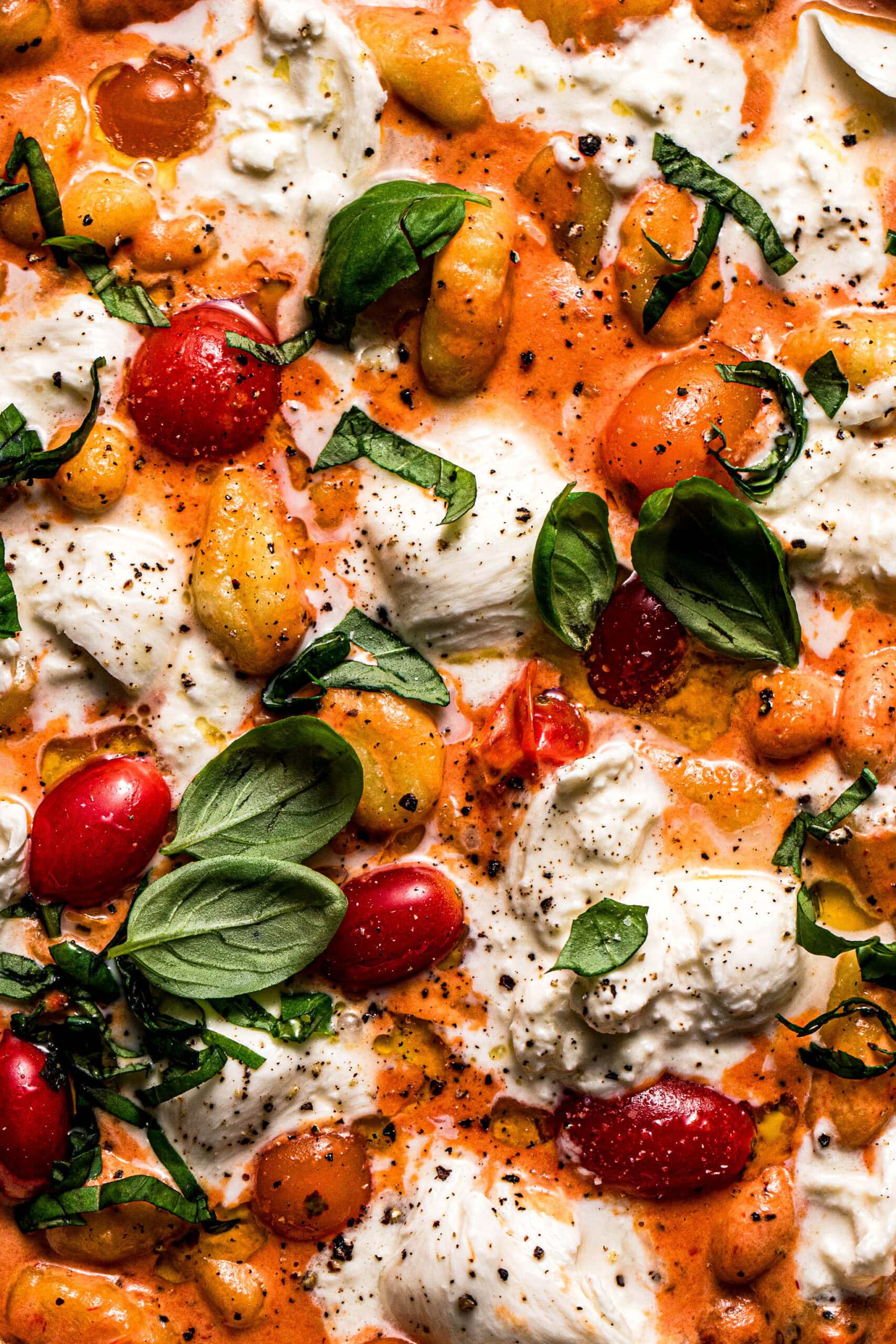 One-Skillet Creamy Tomato Gnocchi with Burrata