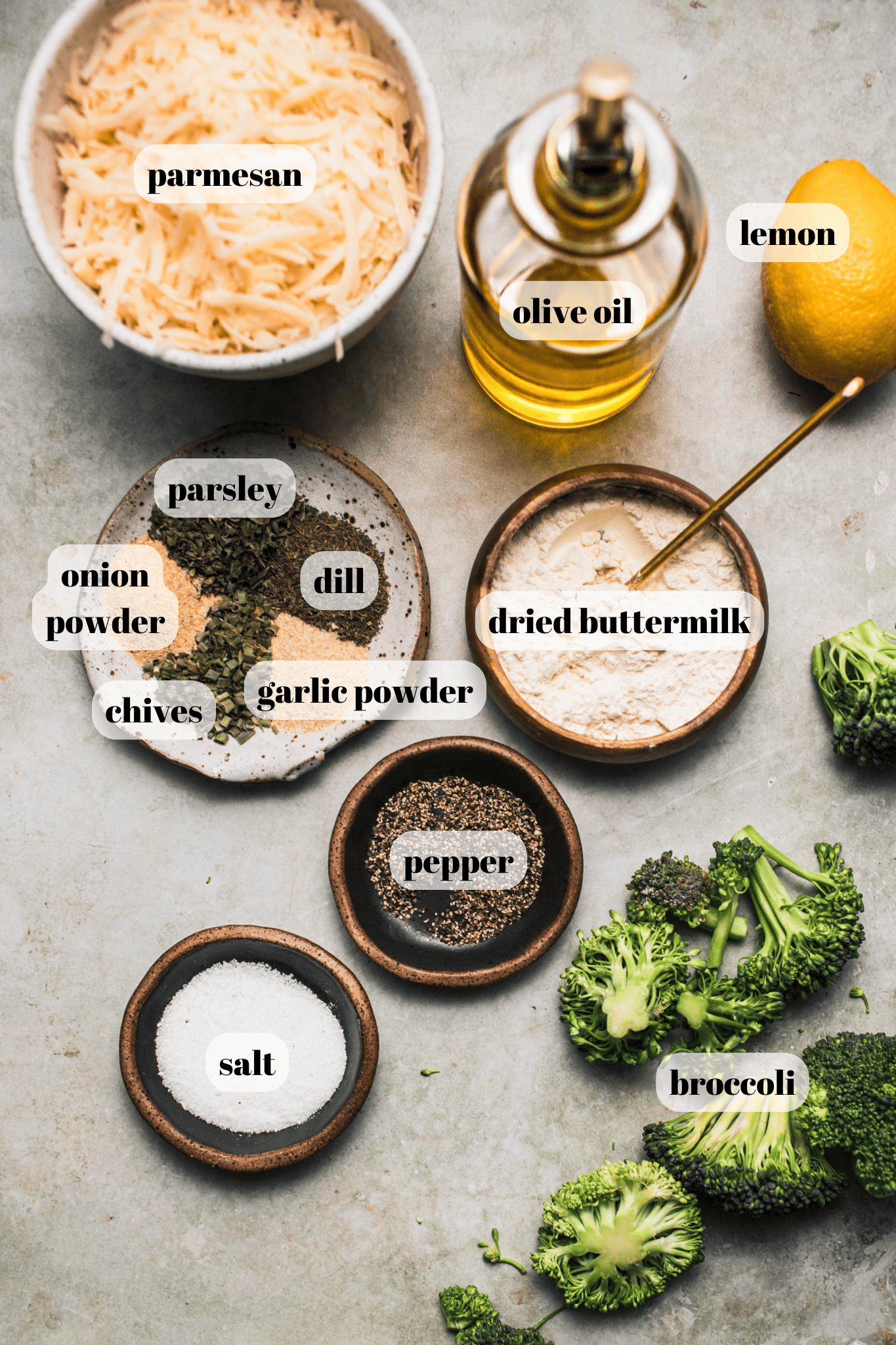 Crispy Smashed Broccoli with Parmesan + Sriracha Ranch
