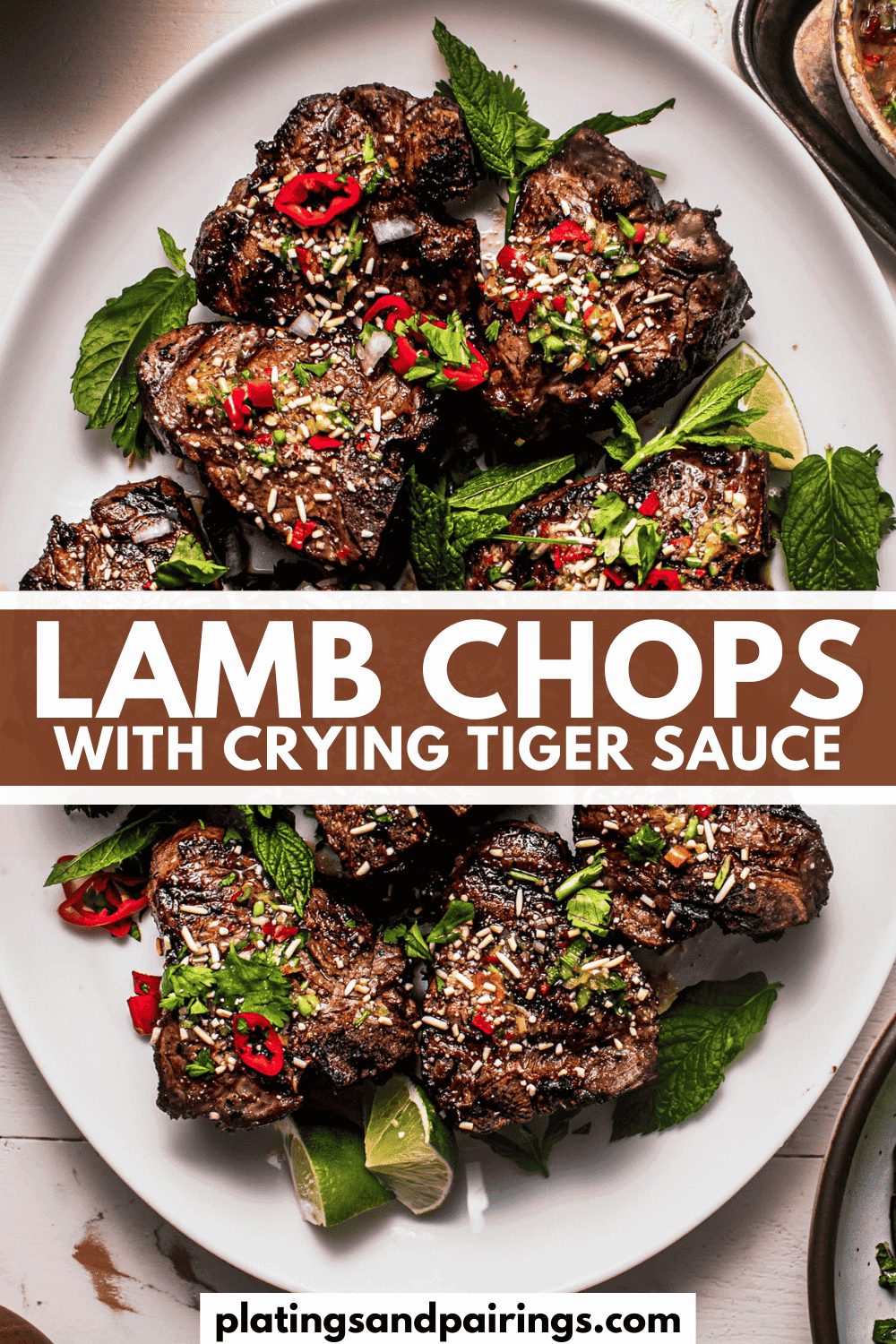 Grilled Lamb Chops with Crying Tiger Sauce