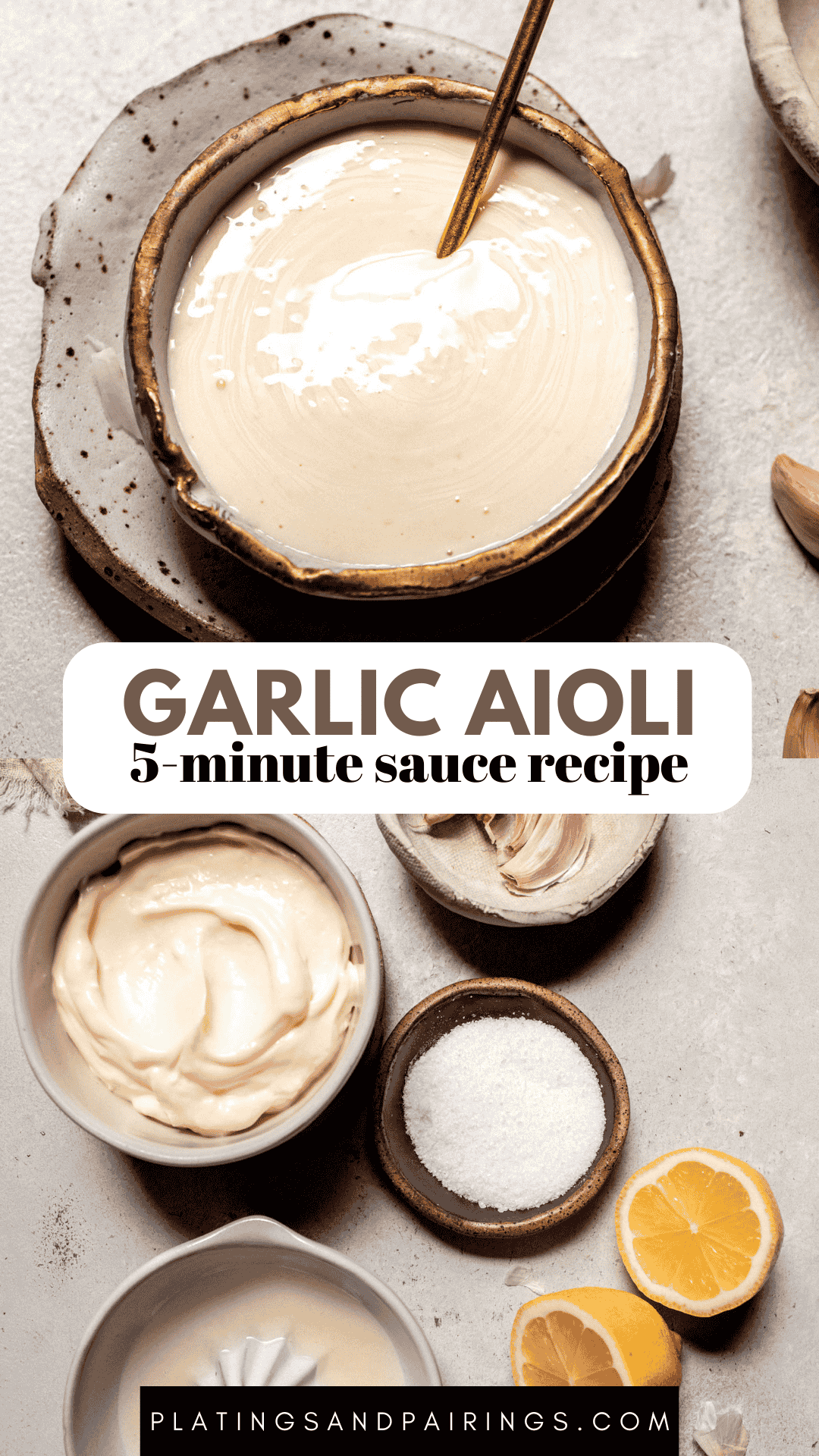 Easy Homemade Garlic Aioli