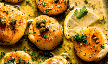 Scallop Piccata (Pan-Seared Scallops with Lemon Caper Sauce)