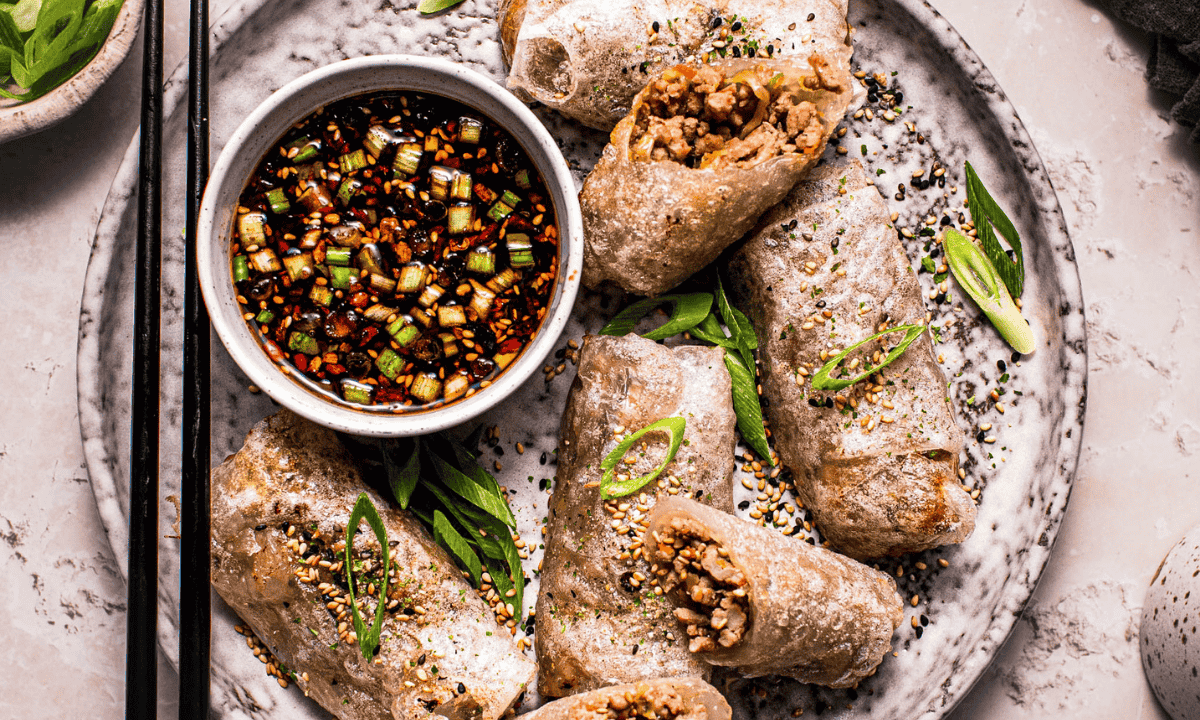 Crispy Rice Paper Dumplings (Air Fry or Pan Fry)