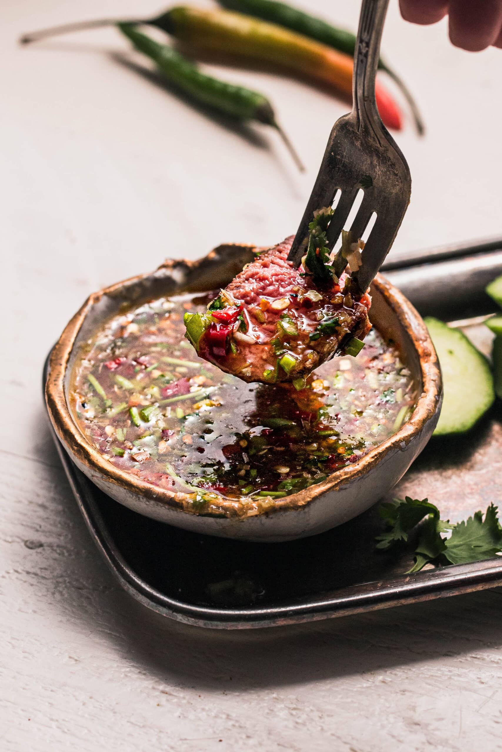 Authentic Crying Tiger Sauce Recipe (Spicy Thai Dipping Sauce)