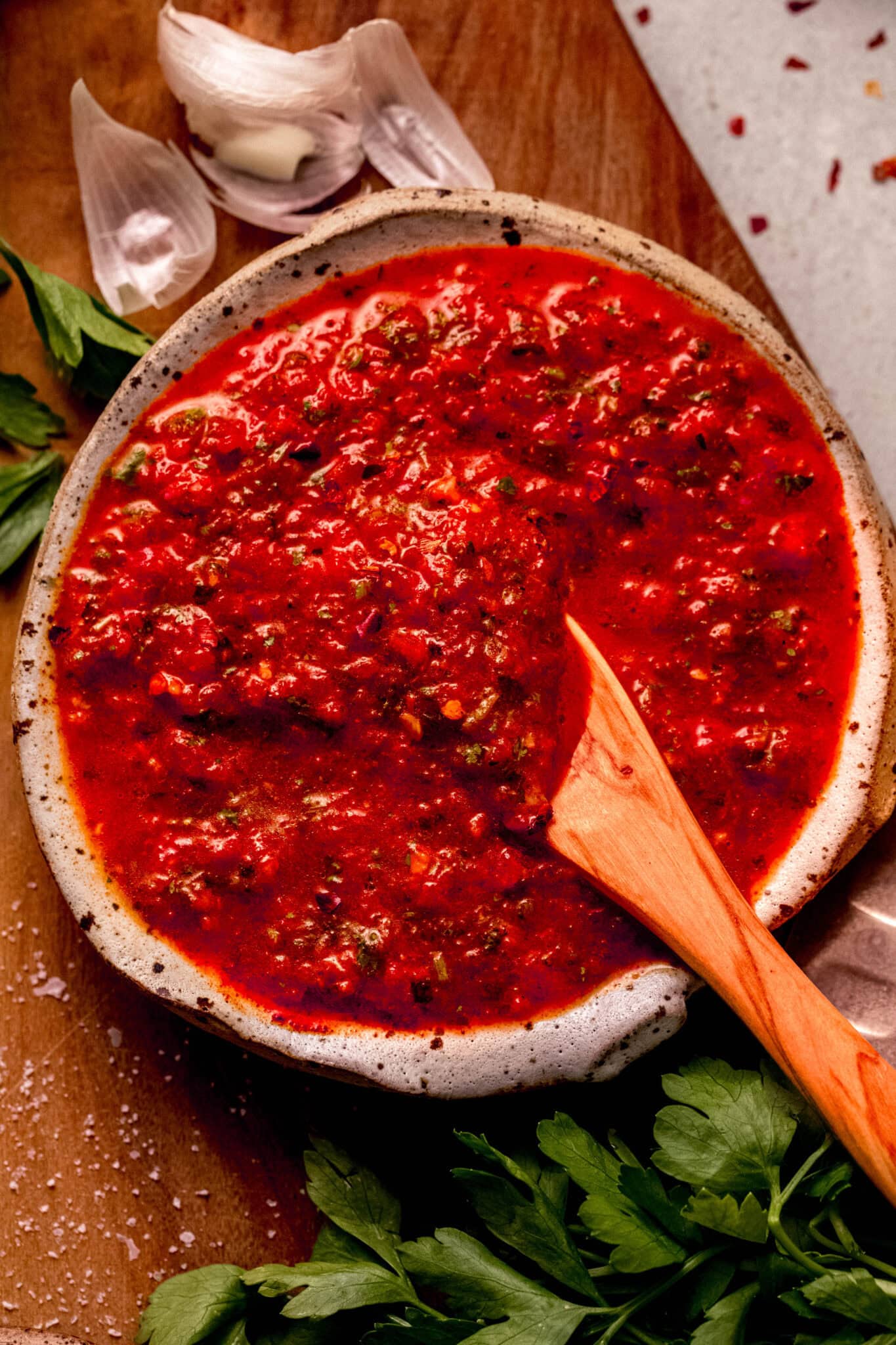Easy Red Chimichurri Sauce Recipe (Argentinian Chimichurri Rojo)